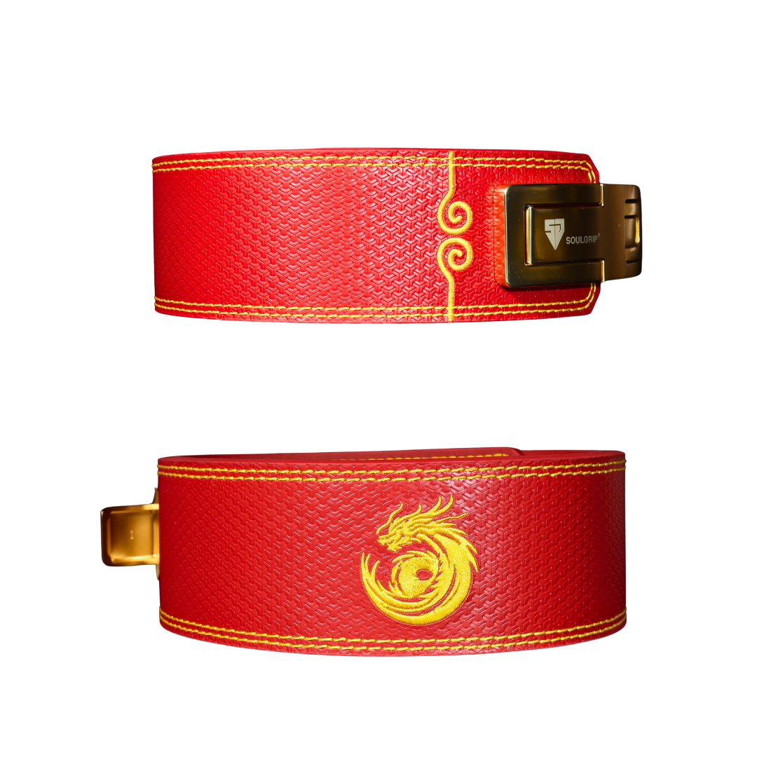 Dragonforged Lever Belt – 13mm Blood Red Powerlifting Belt (Limited Ed